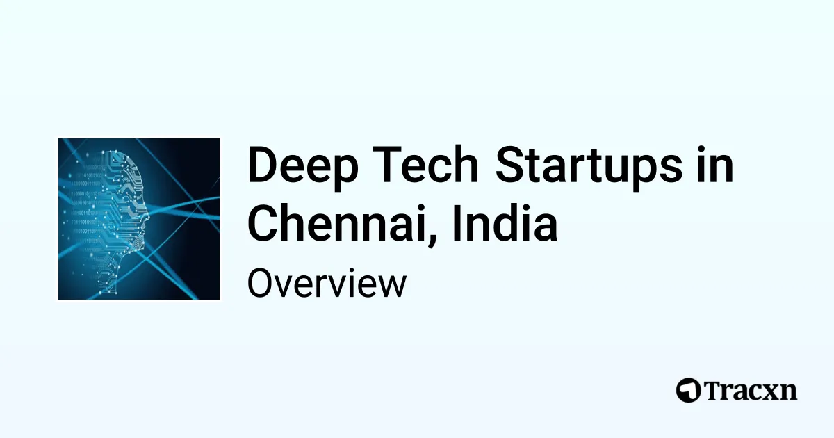 List of 417 Deep Tech Startups in Chennai, India & Market Trends (May ...
