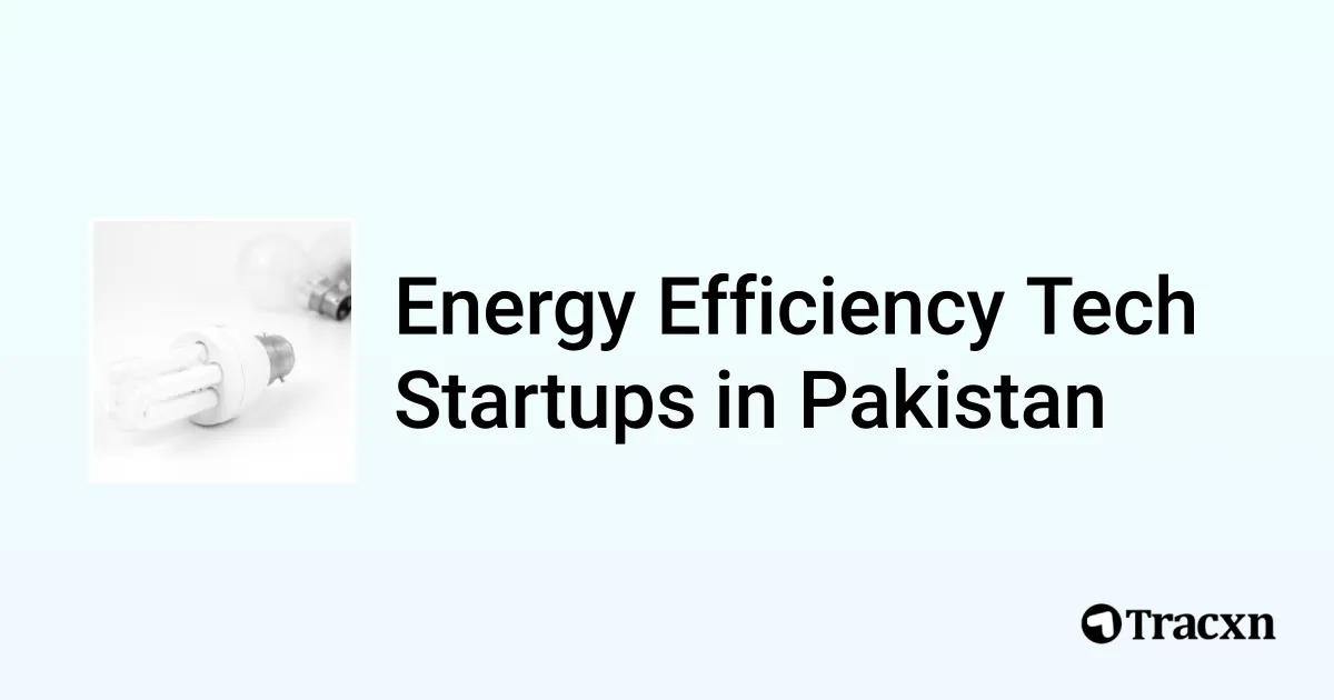 Top startups in Energy Efficiency Tech in Pakistan (Jul, 2025) - Tracxn