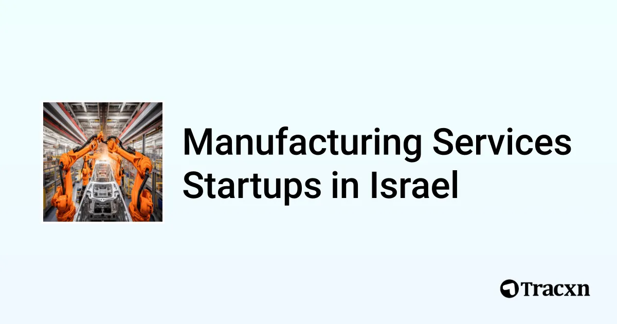 Top startups in Manufacturing Services in Israel (Oct, 2025) - Tracxn