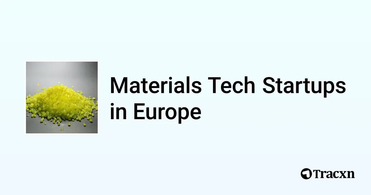 Top startups in Materials Tech in Europe (Oct, 2025) - Tracxn