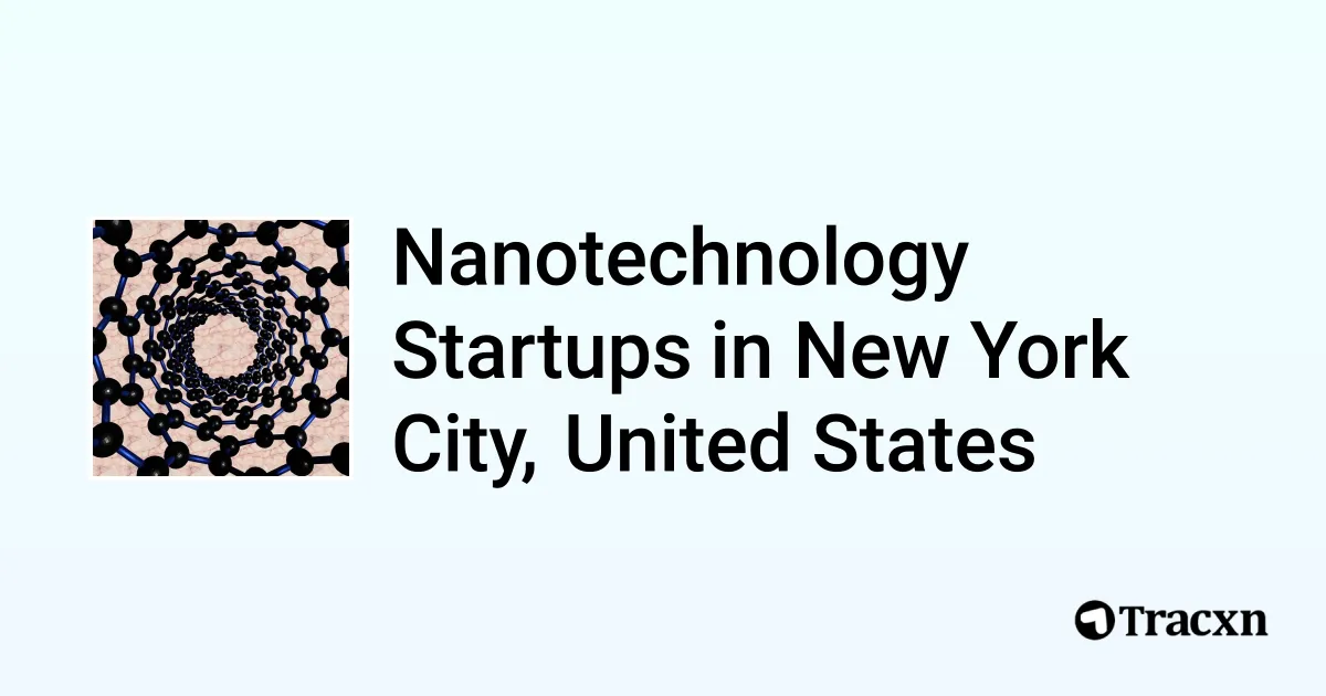 Top startups in Nanotechnology in New York City, United States (Oct ...