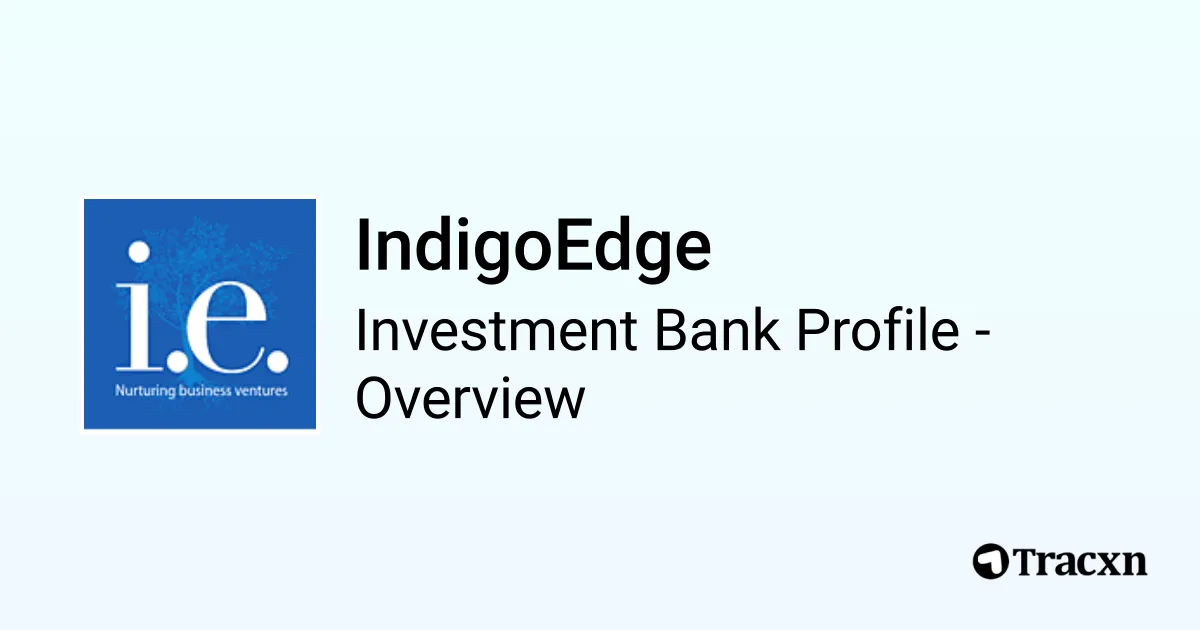 IndigoEdge - 2026 Investment Bank Profile, Deals and M&A - Tracxn