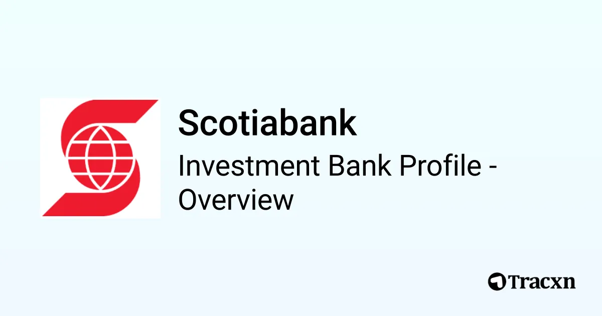 Scotiabank - 2026 Investment Bank Profile, Deals and M&A - Tracxn