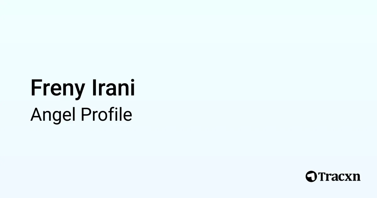 Freny Irani - 2026 Portfolio - Tracxn