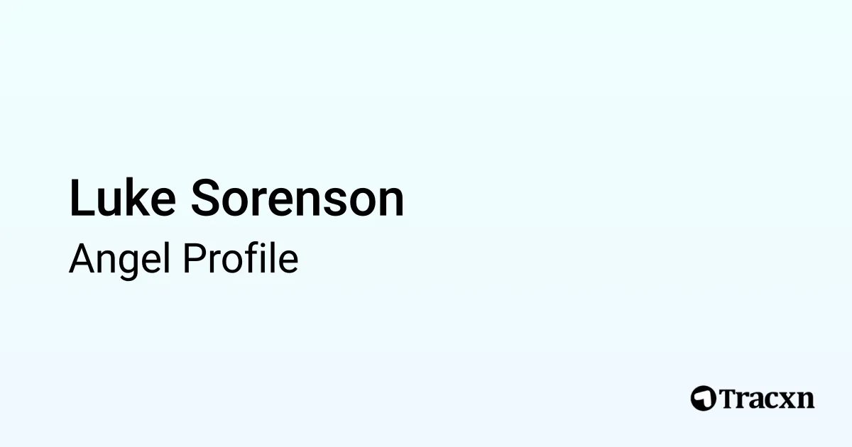 Luke Sorenson - 2025 Portfolio - Tracxn