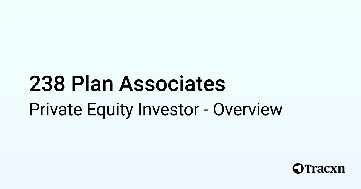 238 Plan Associates - 2025 Investor Profile & Portfolio - Tracxn