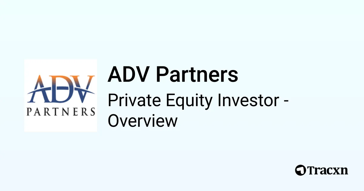 ADV Partners - 2025 Investor Profile, Portfolio, Team & Exits - Tracxn
