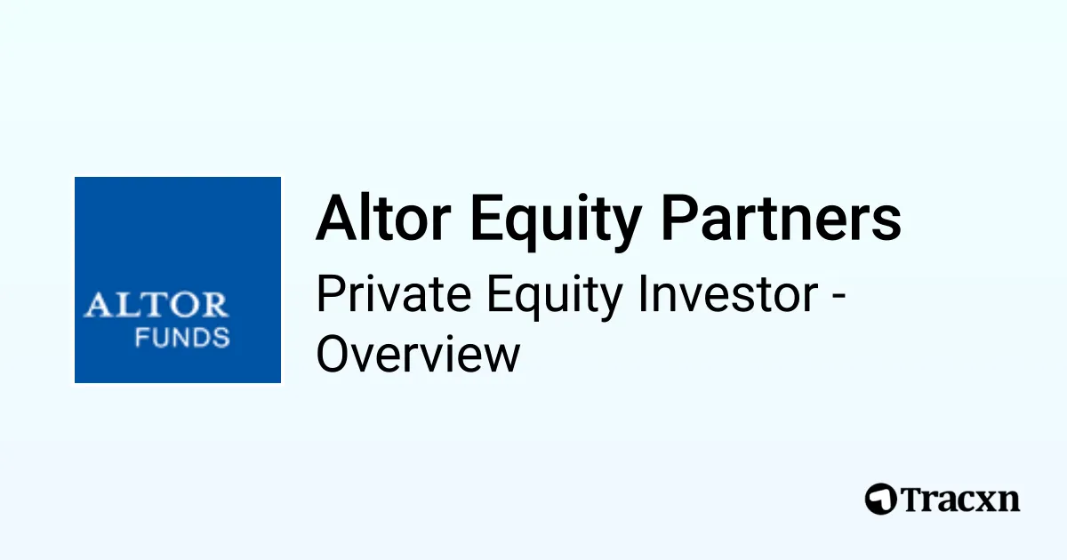 Altor Equity Partners - 2025 Investor Profile, Portfolio, Team & Exits ...