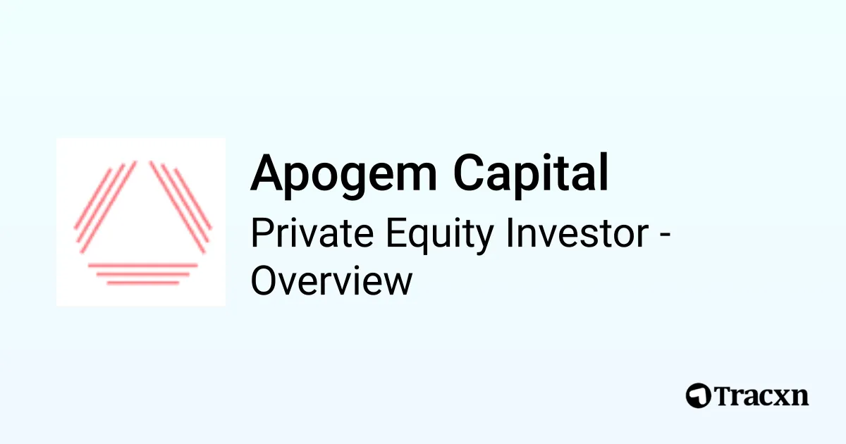 Apogem Capital - 2025 Investor Profile, Portfolio & Team - Tracxn