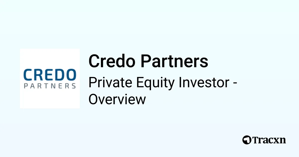 Credo Partners - 2026 Investor Profile, Portfolio, Team & Exits - Tracxn