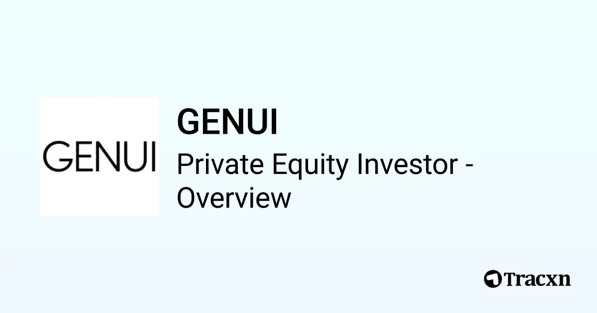GENUI - 2025 Investor Profile, Portfolio, Team & Exits - Tracxn