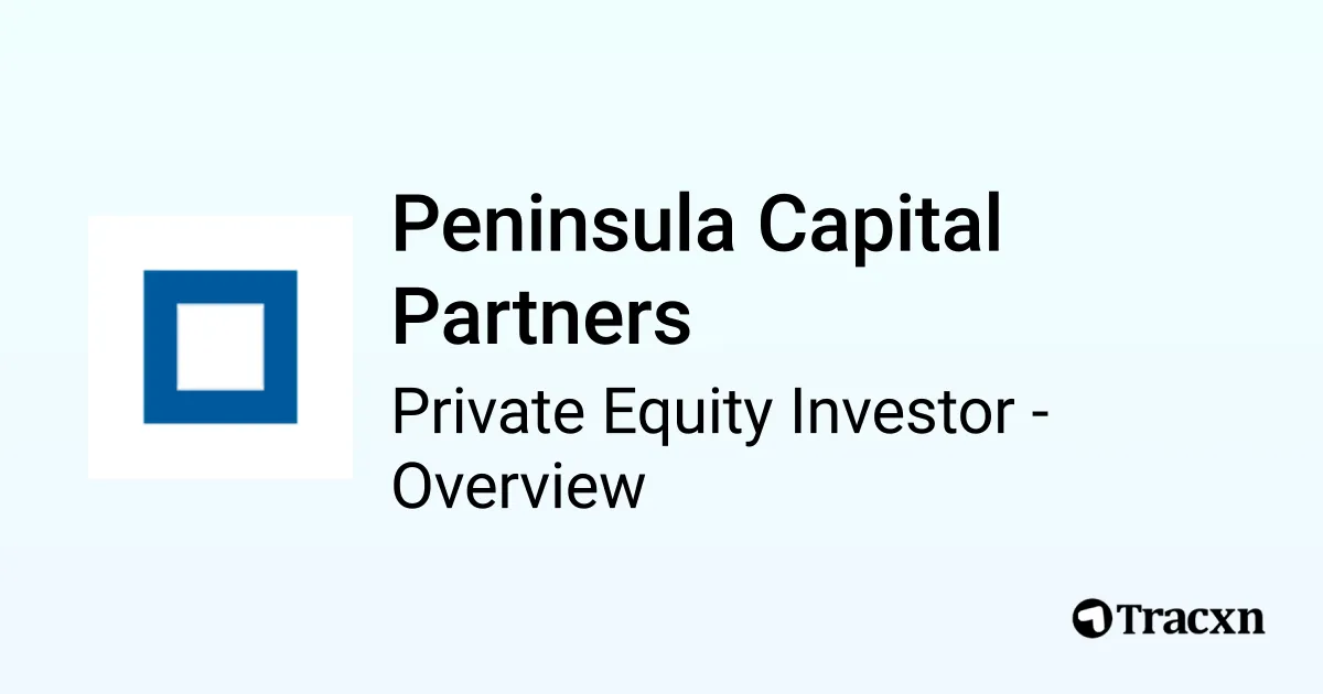 Peninsula Capital Partners - 2026 Investor Profile, Portfolio, Team ...