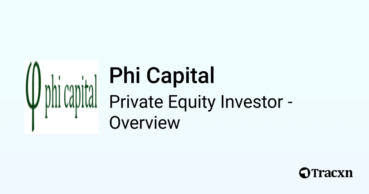 Phi Capital - 2025 Investor Profile, Portfolio & Team - Tracxn