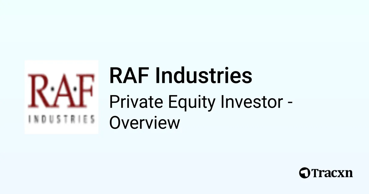 RAF Industries - 2026 Investor Profile, Portfolio, Team & Exits - Tracxn