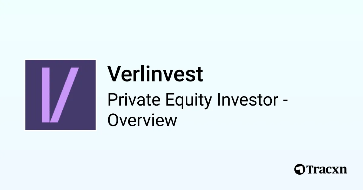 Verlinvest - 2025 Investor Profile, Portfolio, Team & Exits - Tracxn