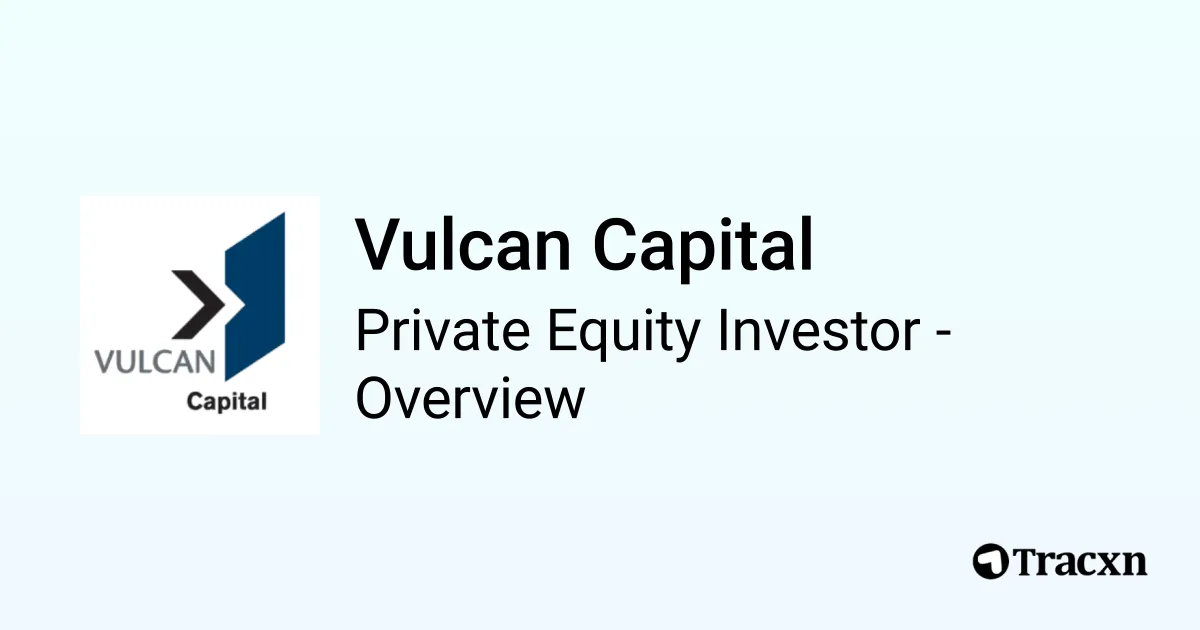 Vulcan Capital - 2026 Investor Profile, Portfolio, Team & Exits - Tracxn