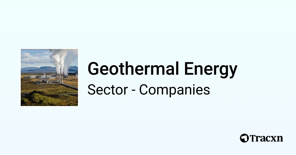 Top Companies in Geothermal Energy Worldwide (Oct, 2025) - Tracxn