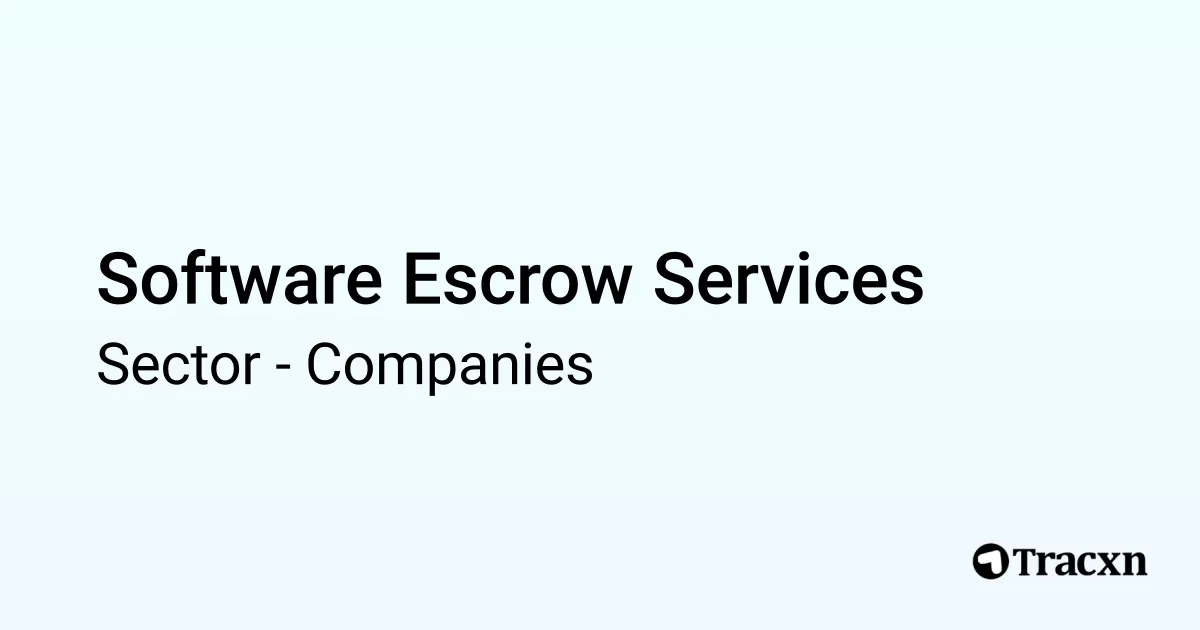 Top Companies in Software Escrow Services Worldwide (Oct, 2025) - Tracxn