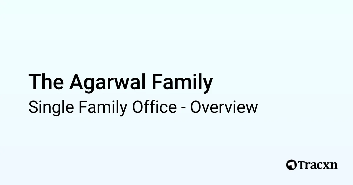 The Agarwal Family - 2025 Investor Profile & Investment Trends - Tracxn