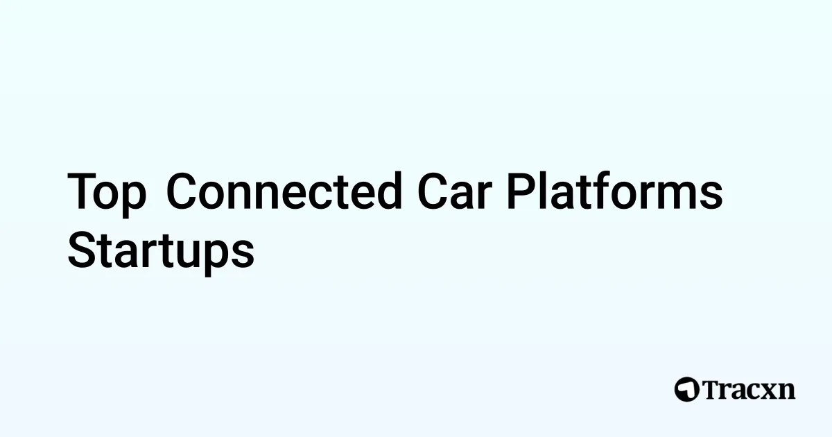 Top Companies in Connected Car Platforms (Oct, 2025) - Tracxn