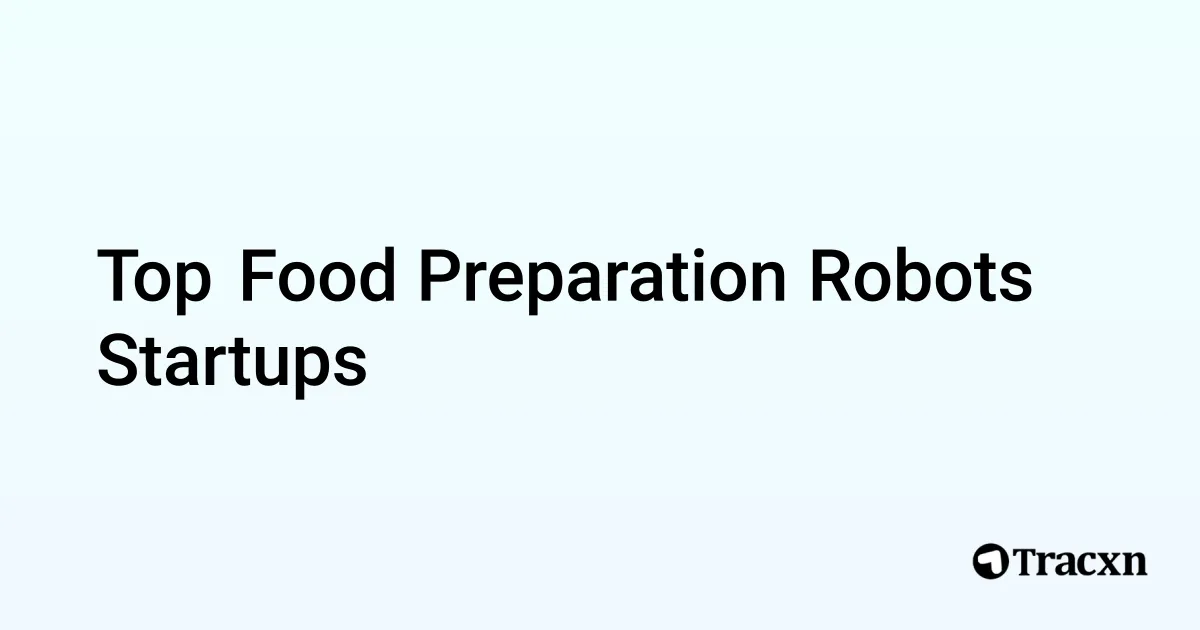 Top Companies in Food Preparation Robots (Oct, 2025) - Tracxn
