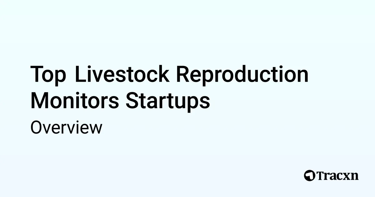 Livestock Reproduction Monitors - 2025 Market & Investments Trends - Tracxn