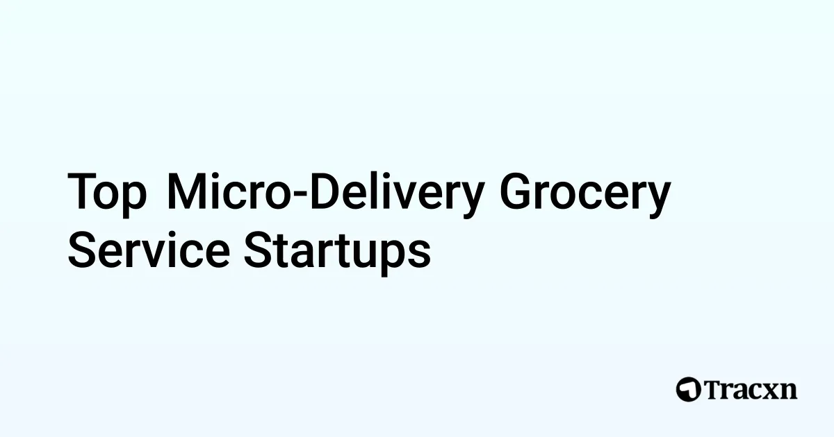 Top Companies in Micro-Delivery Grocery Service (Oct, 2025) - Tracxn