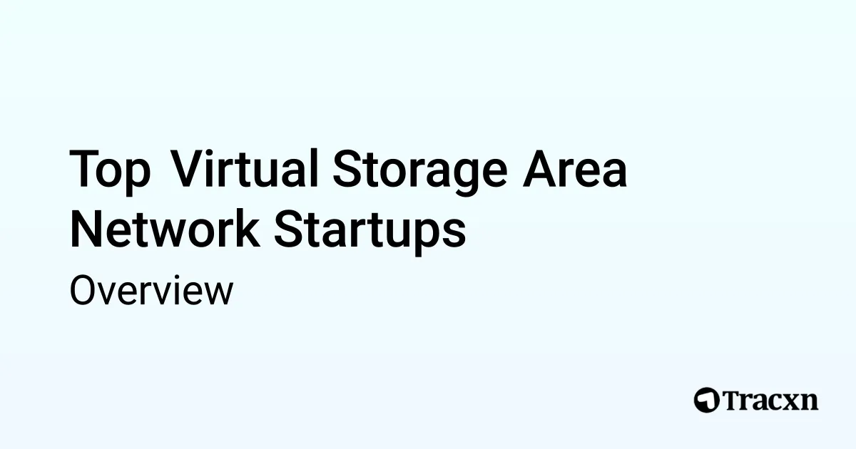 Virtual Storage Area Network - 2025 Market & Investments Trends - Tracxn