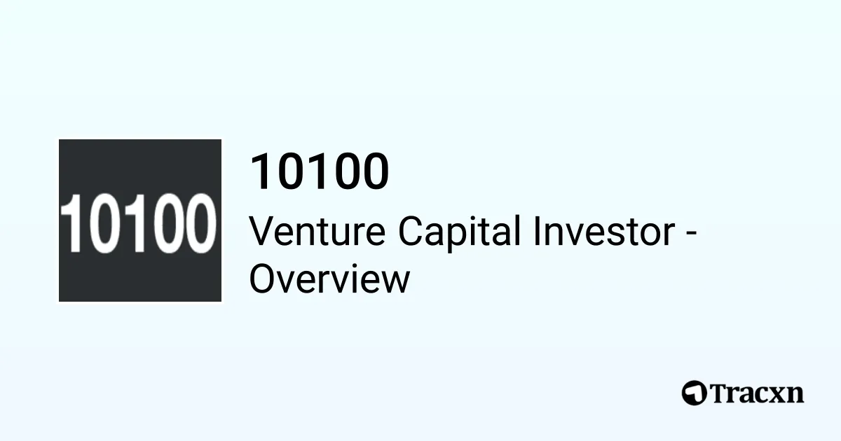 10100 - 2025 Investor Profile, Portfolio, Team & Investment Trends - Tracxn