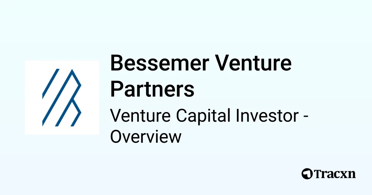 Bessemer Venture Partners - 2025 Investor Profile, Portfolio, Team & Investment Trends - Tracxn