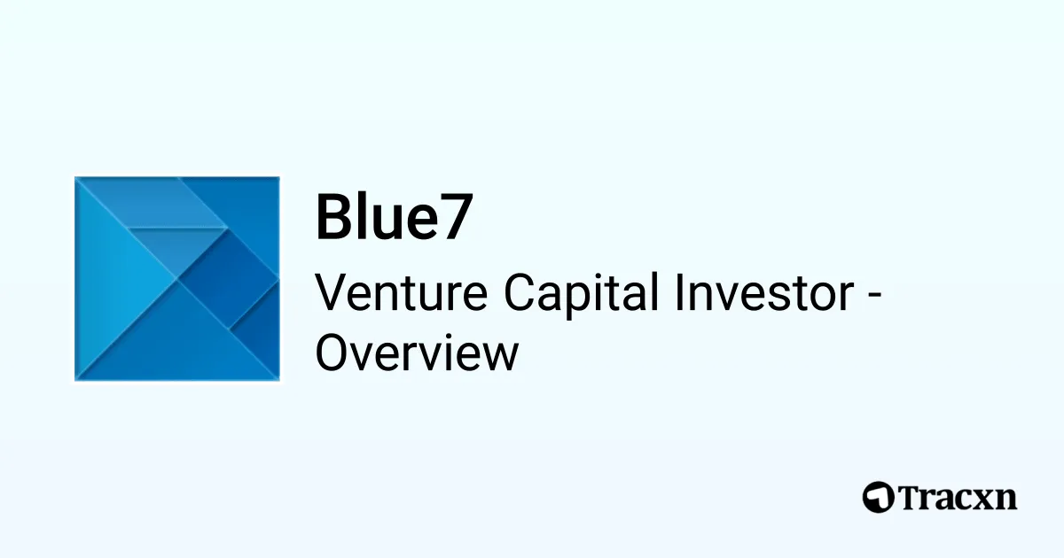 Blue7 - 2026 Investor Profile, Portfolio, Team & Investment Trends - Tracxn
