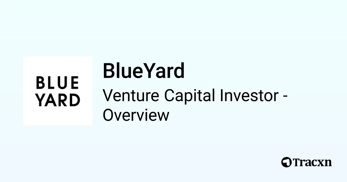 BlueYard - 2025 Investor Profile, Portfolio, Team & Investment Trends - Tracxn