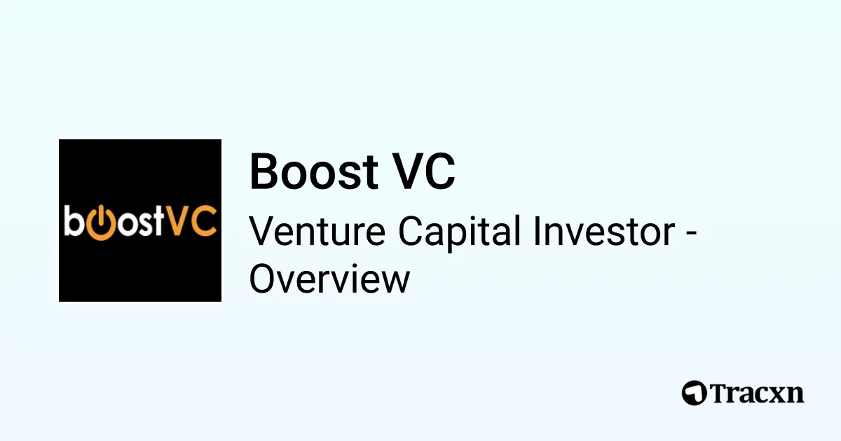Boost VC - 2025 Investor Profile, Portfolio, Team & Investment Trends ...