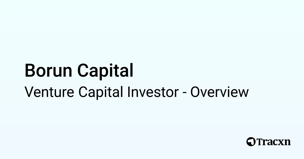Borun Capital - 2025 Investor Profile, Portfolio & Investment Trends ...