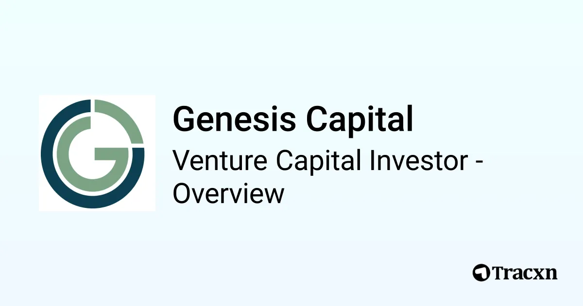 Genesis Capital - 2025 Investor Profile, Portfolio, Team & Investment ...