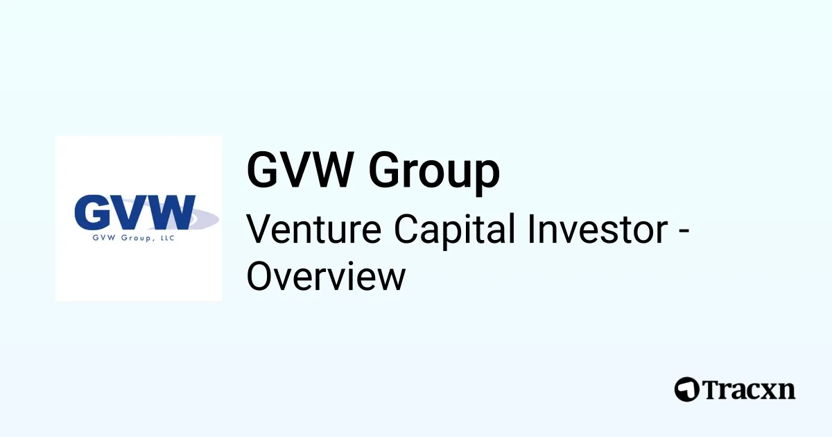 GVW Group - 2026 Investor Profile, Portfolio & Team - Tracxn