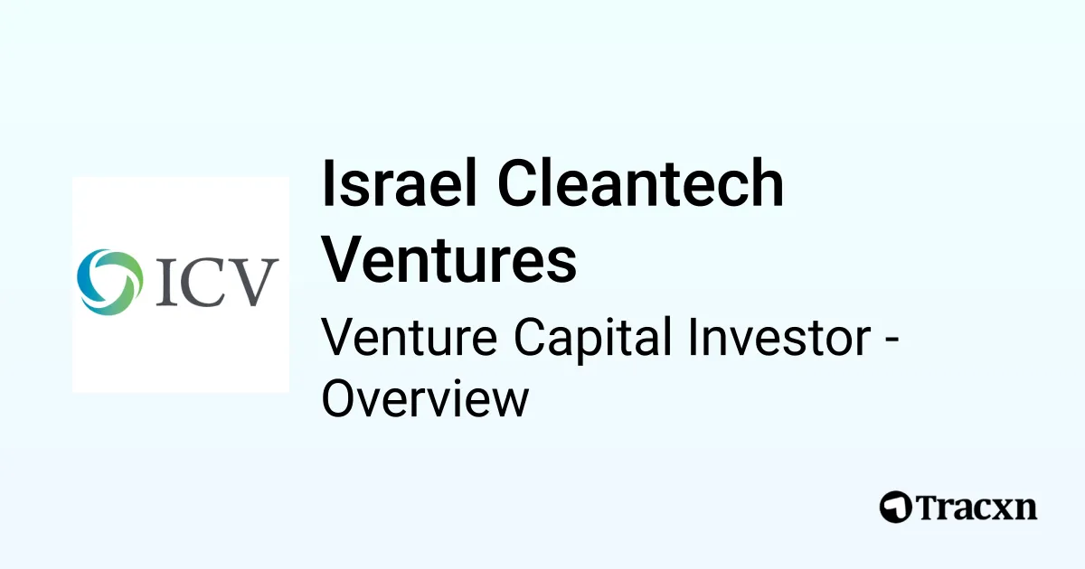 Israel Cleantech Ventures - 2026 Investor Profile, Portfolio, Team ...