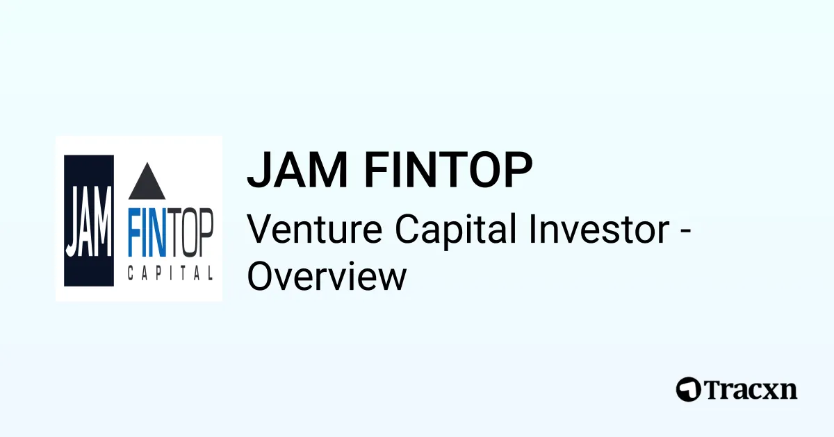 JAM FINTOP - 2026 Investor Profile, Portfolio, Team & Investment Trends ...