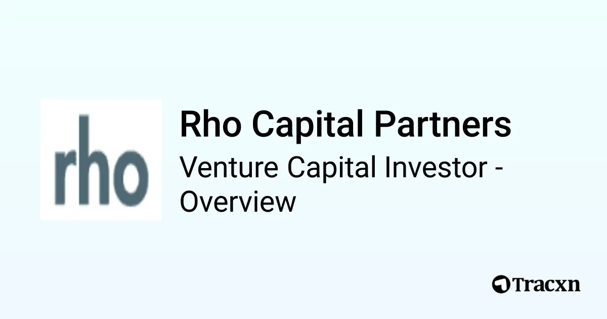 Rho Capital Partners - 2025 Investor Profile, Portfolio, Team ...