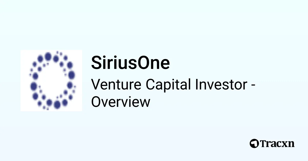 SiriusOne - 2026 Investor Profile, Portfolio, Team & Investment Trends ...